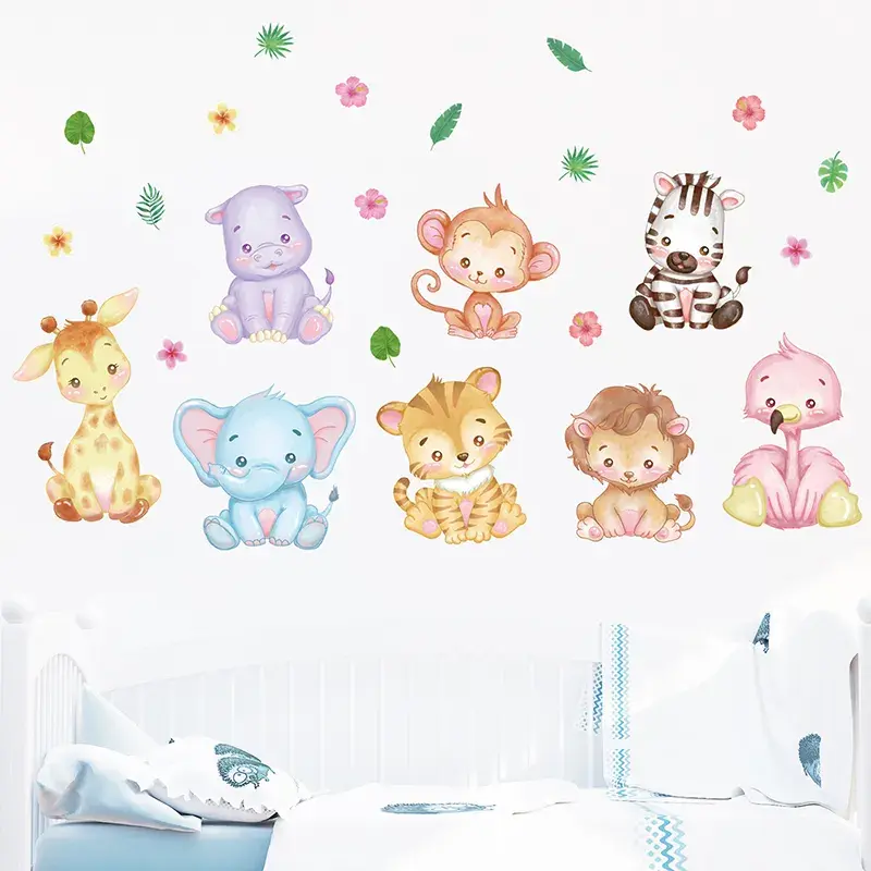 Детски Стикер за Стена "Animal Kindergarden" | Стикер за детска стая ...